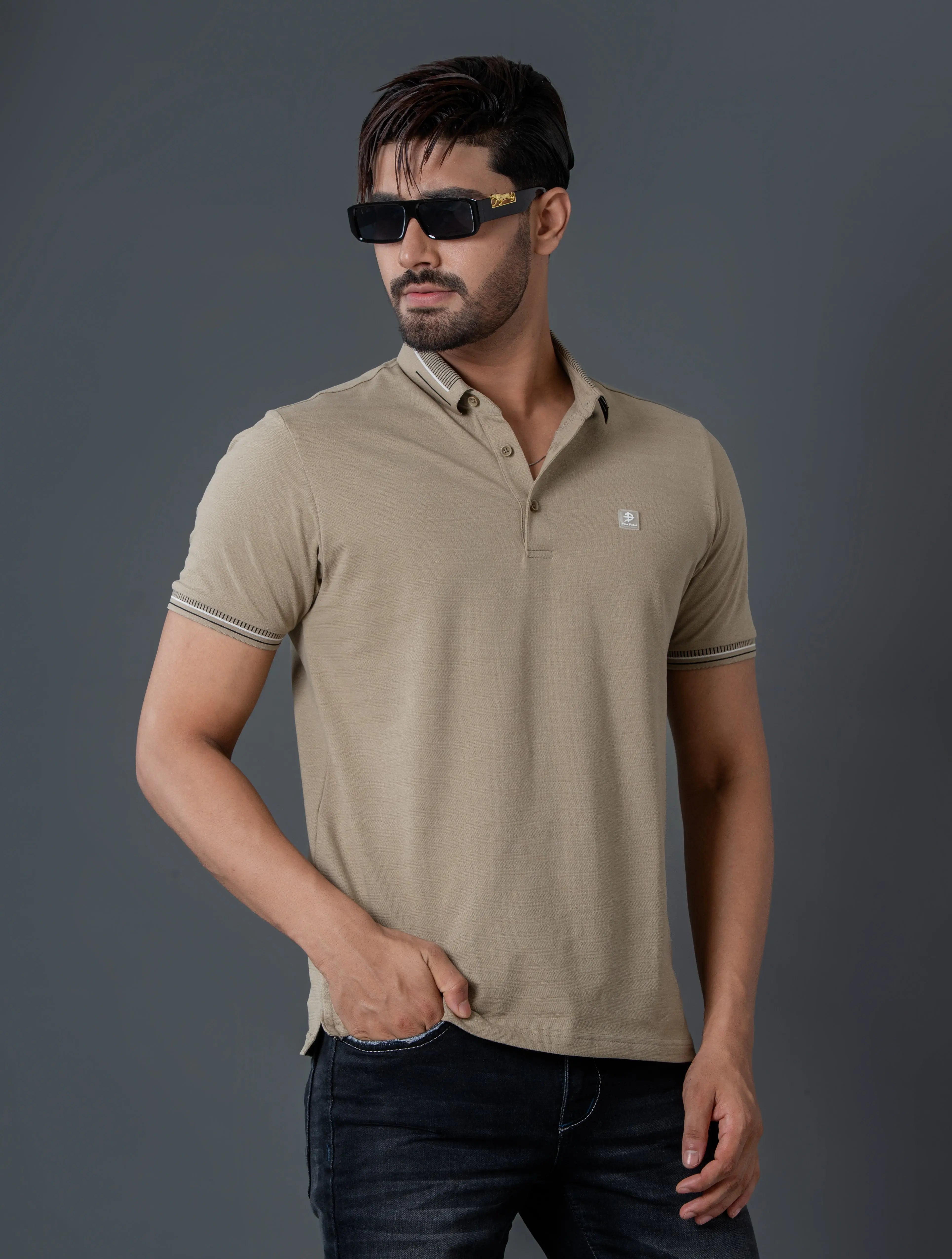 Men's Jacquard Polo Shirt Bangladesh | PLUS POINT